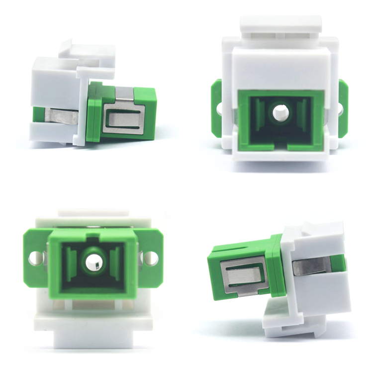 SC/APC Simplex Keystone Adapter with Flange from China manufacturer ...