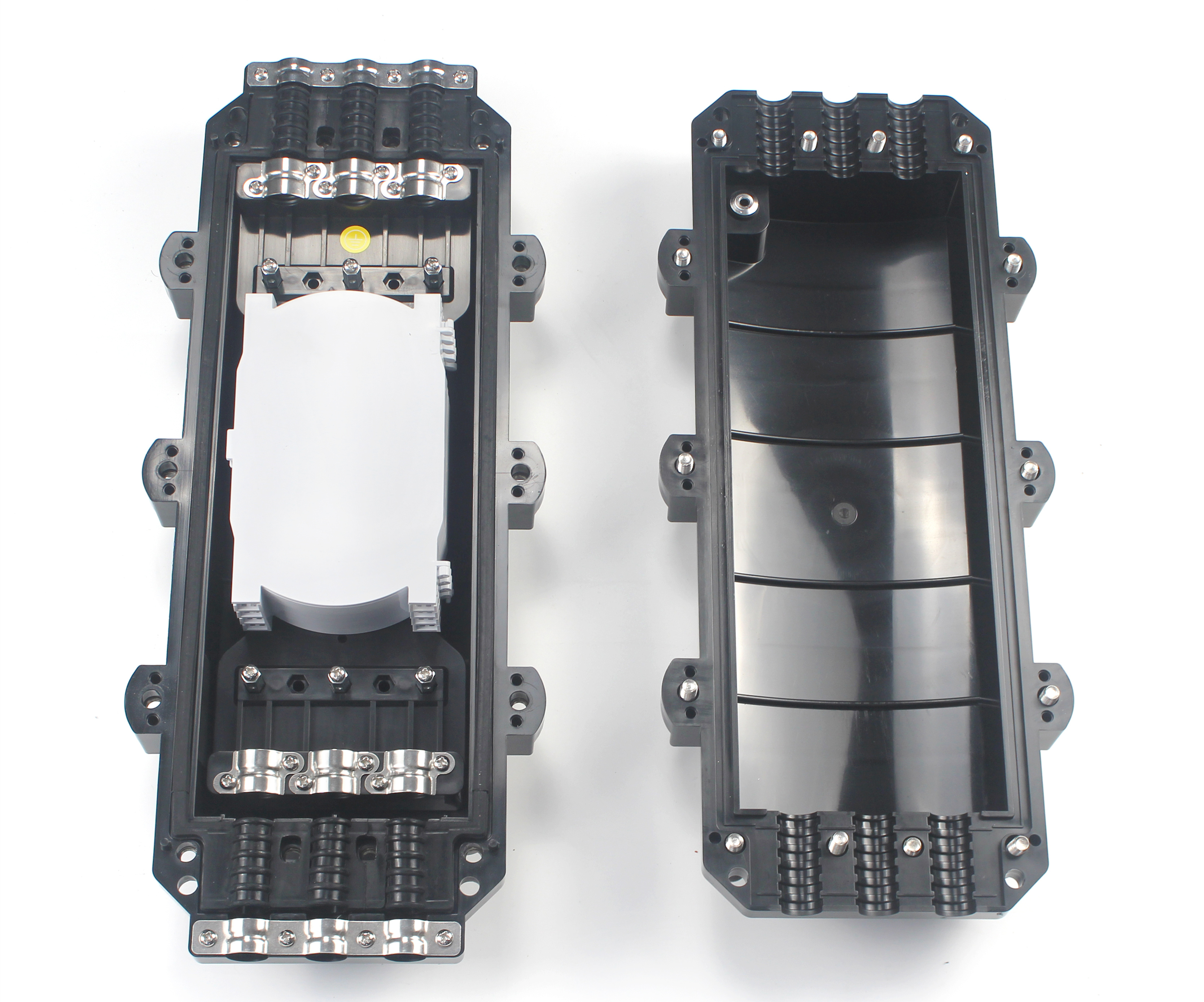 24-96F Glossy Horizontal 3 in 3 Out Fiber Optic Splice Closure from ...