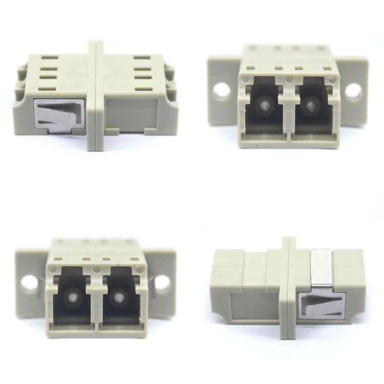 LC/PC Multimode Duplex Adapter with Flange from China manufacturer ...